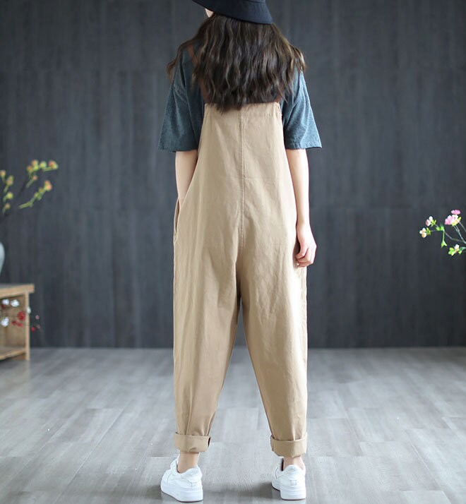 Women's Literary Retro Overalls Braided Shoulder - Etsy