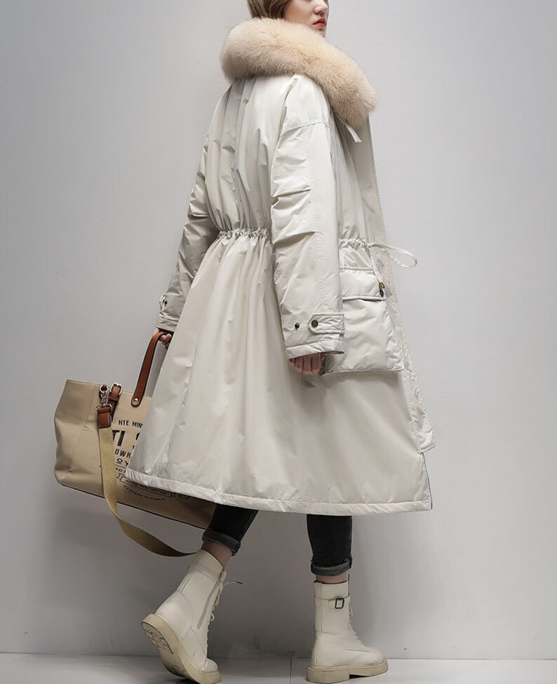 Winter Women's Mid-length Down Coat Loose Down Jackets - Etsy