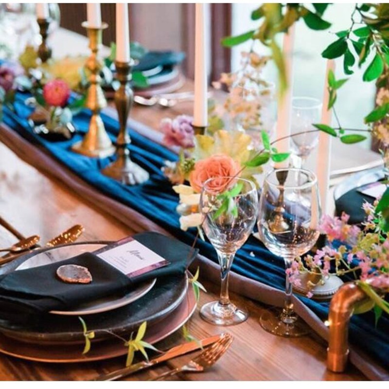 Navy Table Linens - Etsy