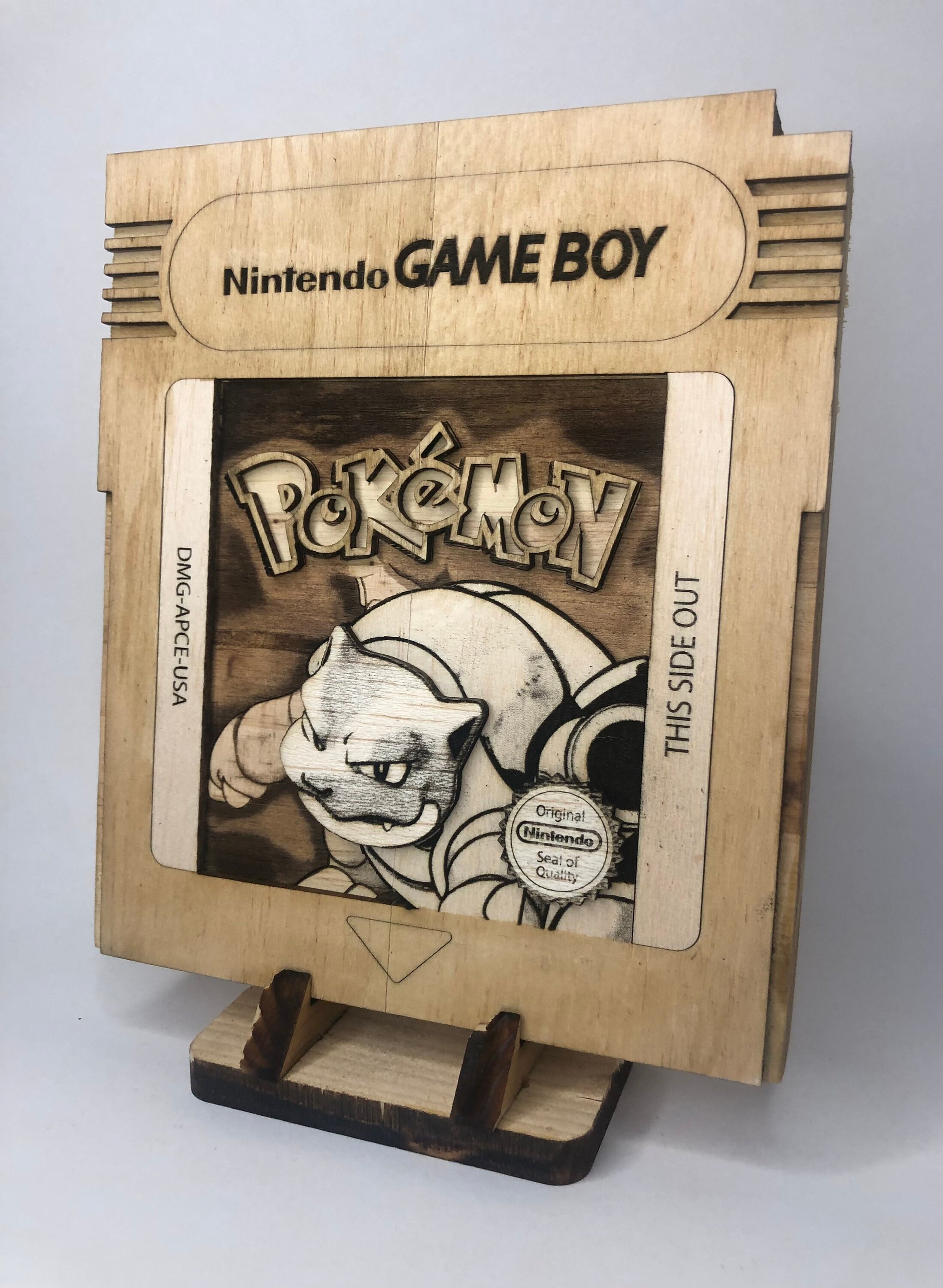 Large Wooden Collector Blue Pokémon Cartridge - Etsy