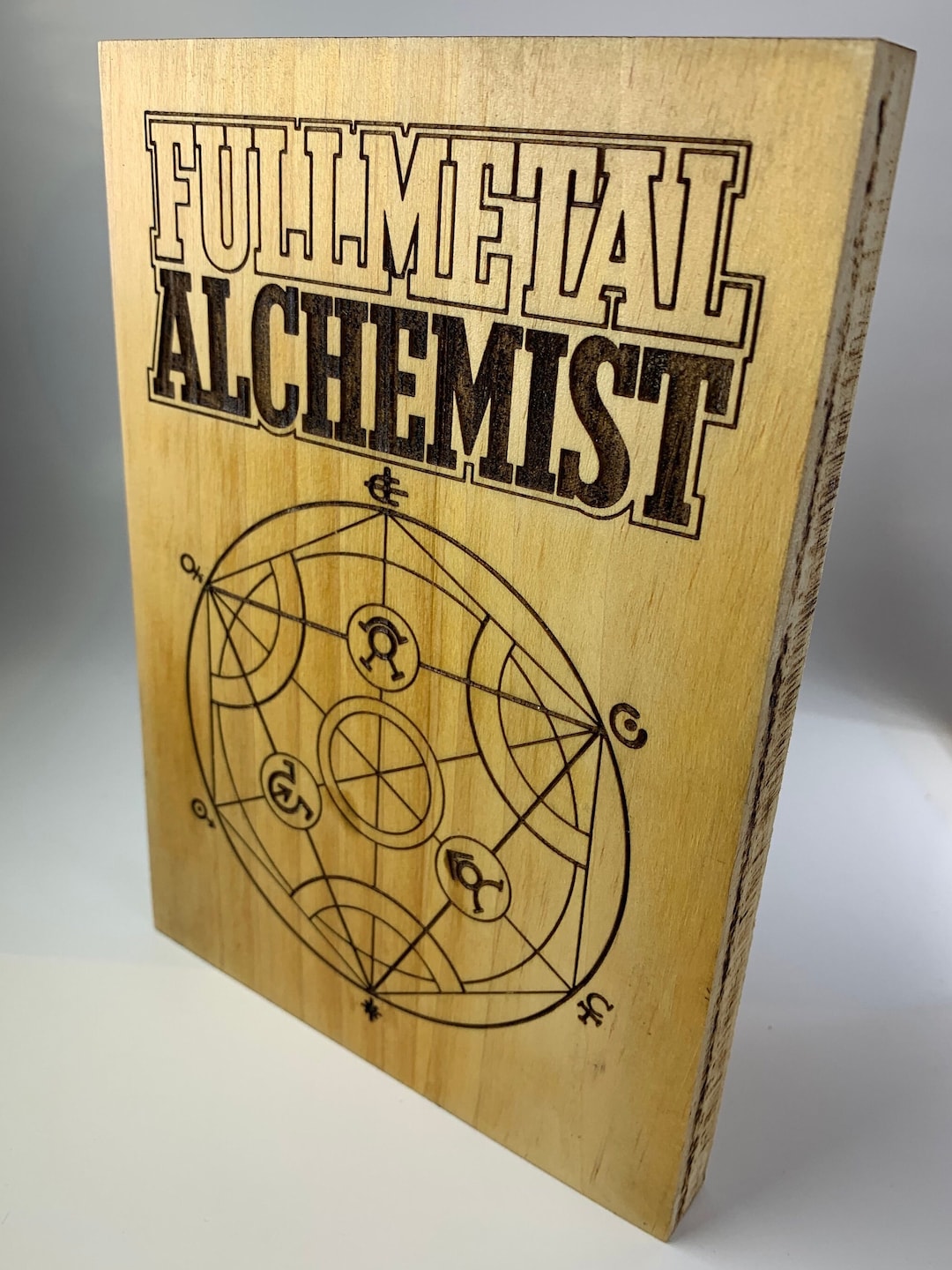 Fullmetal Alchemist Pentagram, Wood Engraving, 20 Cm by 14.5 Cm, Wall ...