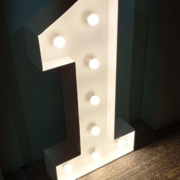 Marquee Numbers - Etsy