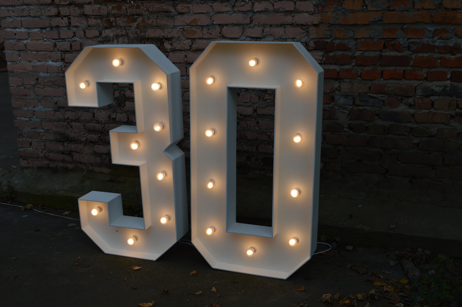 Light Number 2 4 Feet Light up Numbers 21st Anniversary Number 3 Feet ...