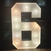 Light Number 2 4 Feet Light up Numbers 21st Anniversary Number 3 Feet ...