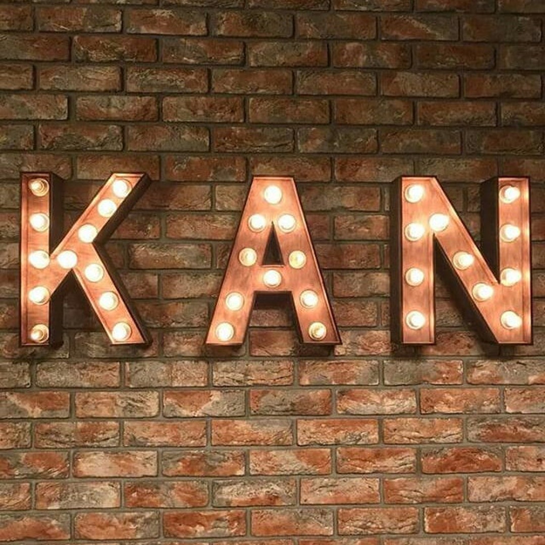 Wooden Retro Letters, Words, Signs With Light, 3d Numbers, Iluminated ...