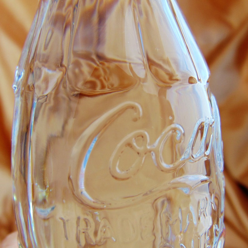 Coca-cola Crystal Decorative Bottle Collectible Lead Crystal - Etsy