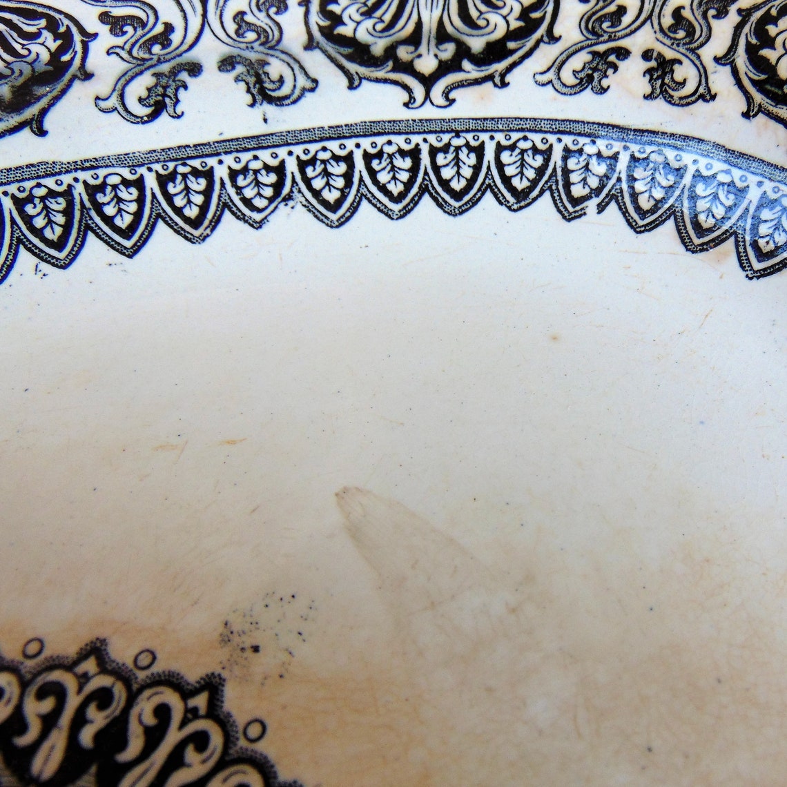 Vintage Faience Decorative Plate Art Deco Stoneware Platter | Etsy