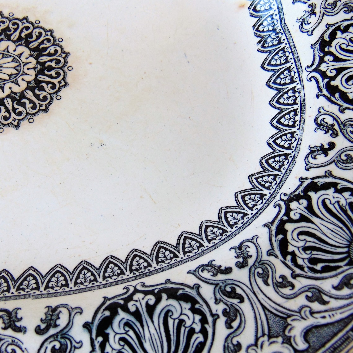 Vintage Faience Decorative Plate Art Deco Stoneware Platter | Etsy