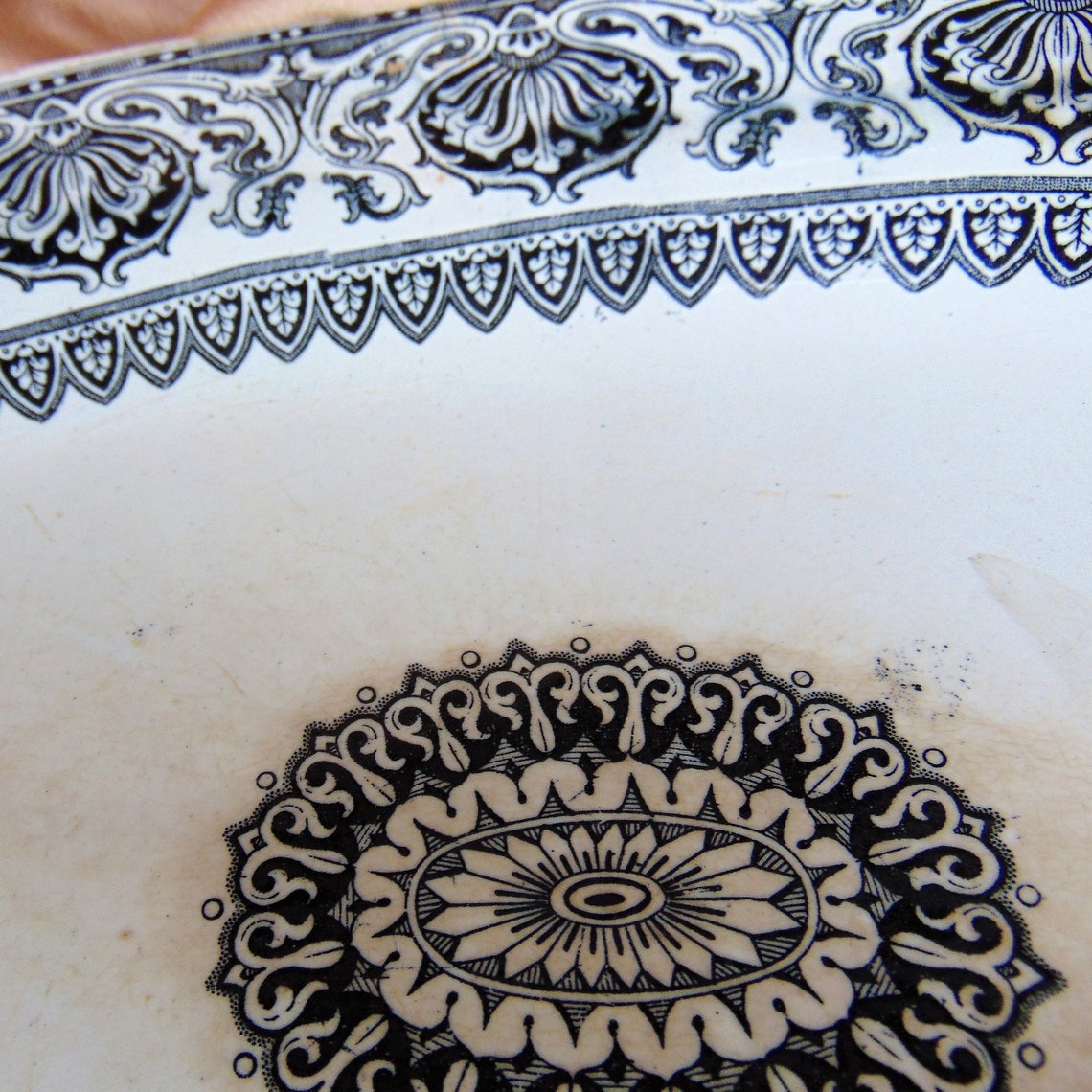 Vintage Faience Decorative Plate Art Deco Stoneware Platter | Etsy