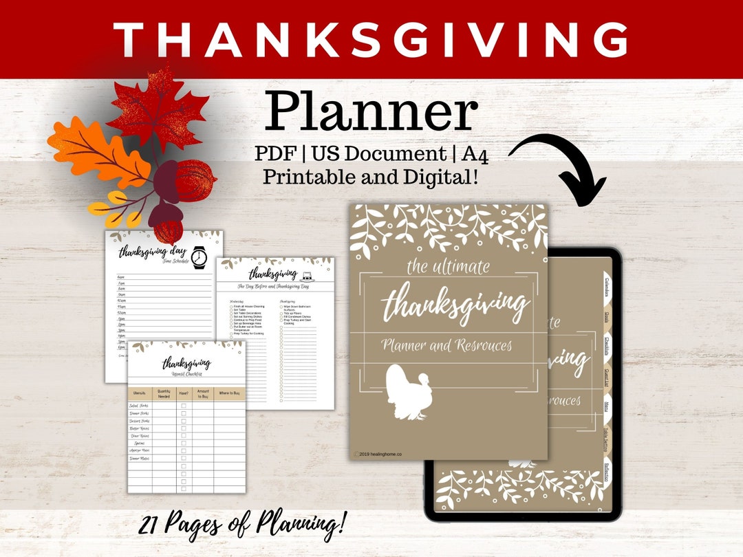The Ultimate Thanksgiving Planner Thanksgiving Planner Thanksgiving ...
