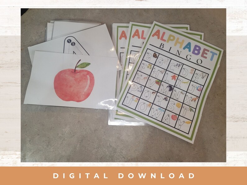 Alphabet Bingo | Picture Alphabet Bingo | Preschool Game | ABC ...