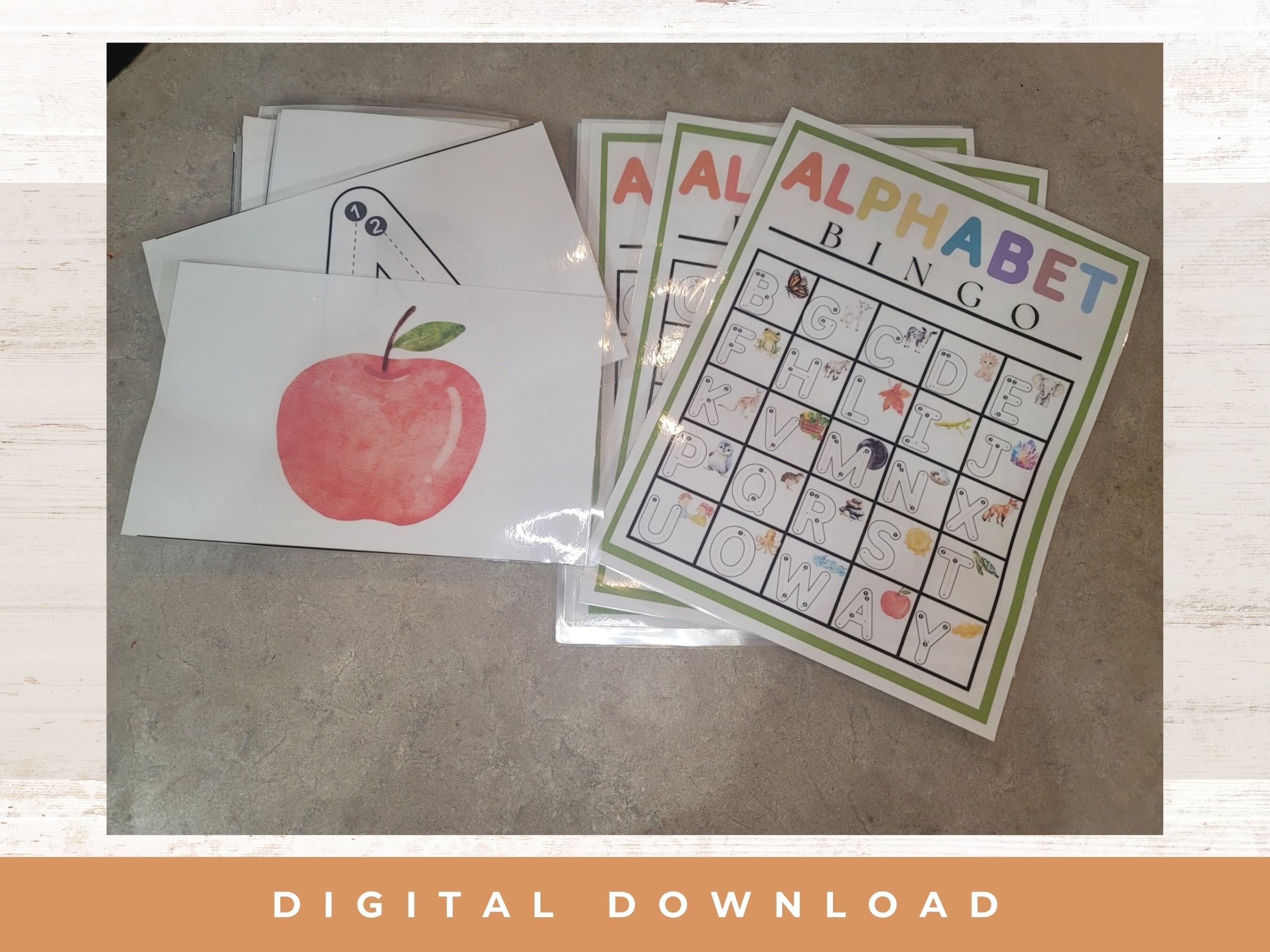 Alphabet Bingo | Picture Alphabet Bingo | Preschool Game | ABC ...