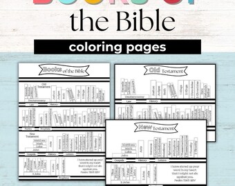 Coloring Pages of the Books of the Bible, Old Testament, New Testament ...