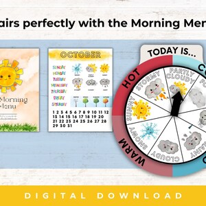 Weather Wheel | Printable Weather Wheel | Preschool Weather | Weather ...