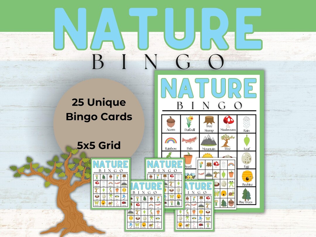 Nature Bingo Printable | Nature Study | Backyard Scavenger Hunt ...
