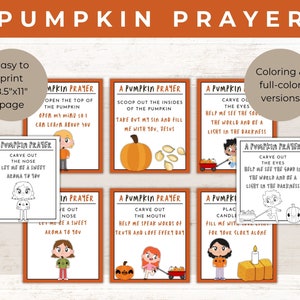 Pumpkin Prayer Pumpkin Prayer Coloring Pumpkin Carving Religious ...