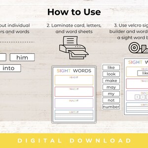 Kindergarten Sight Words | Sight Word Practice | 100 Printable Sight ...
