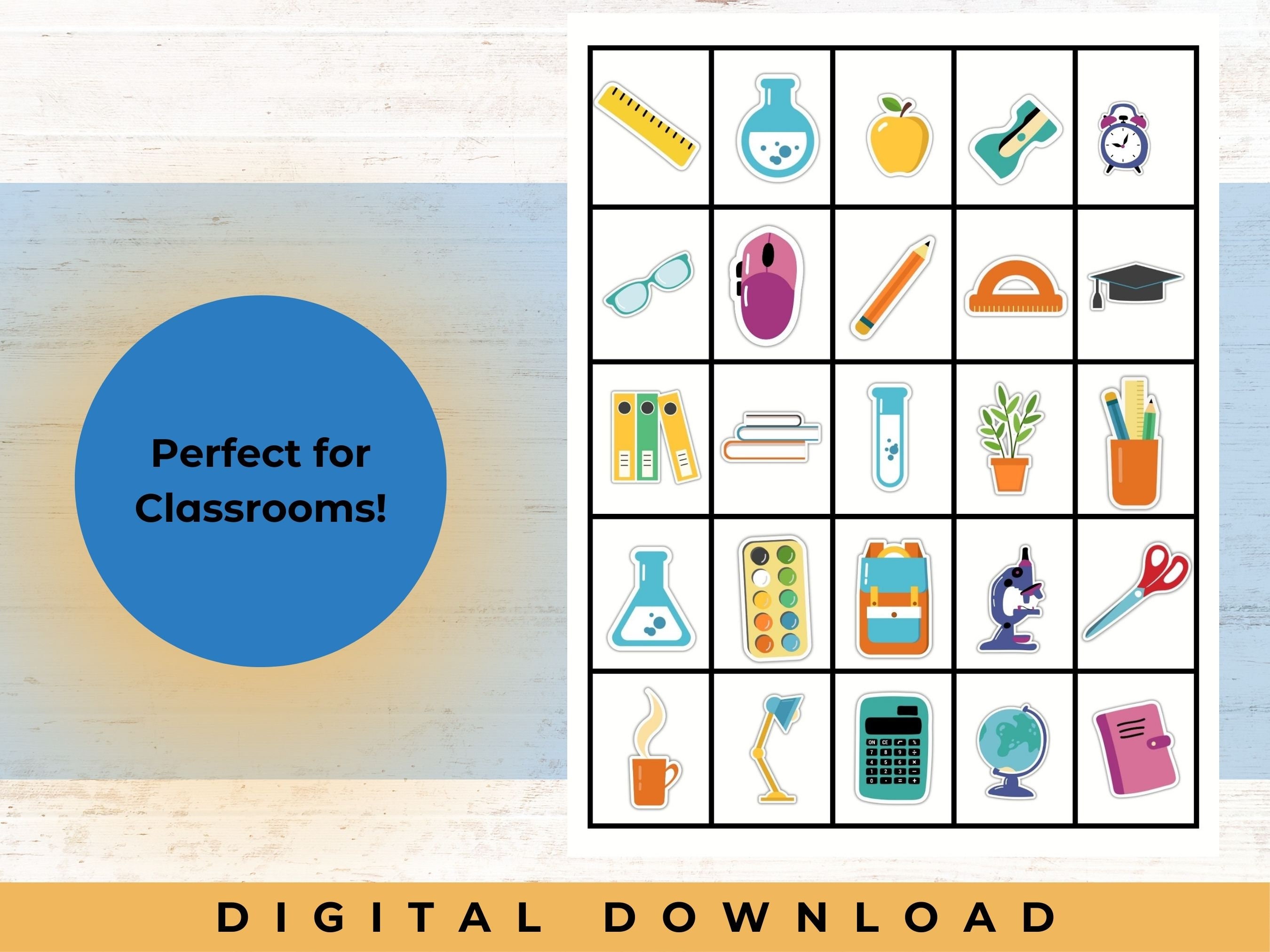 Back to School Bingo | Classroom Bingo Printable | - Etsy