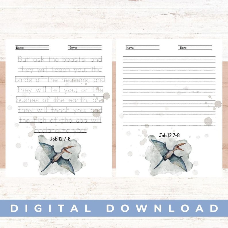 Bible Verse Tracing | Scripture Copy Work | Worksheets | Booklet ...