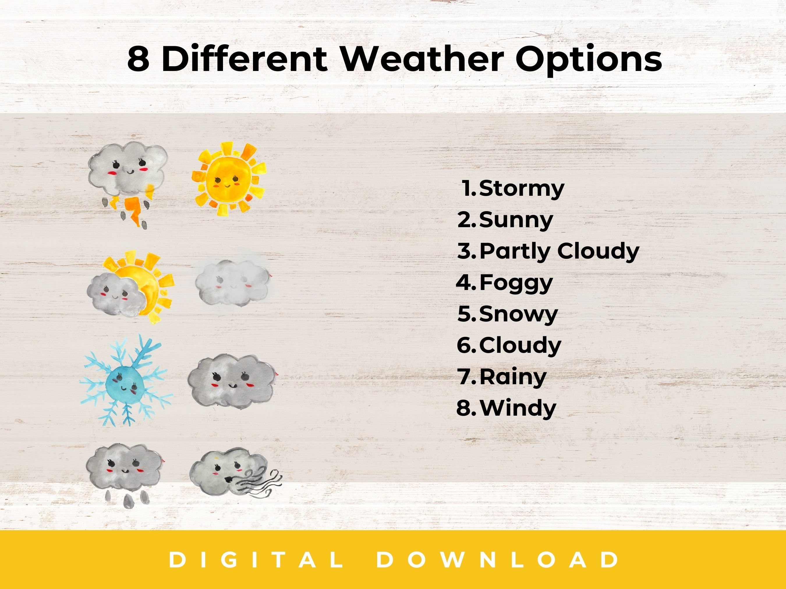 Weather Wheel | Printable Weather Wheel | Preschool Weather | Weather ...