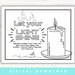 Let Your Light Shine Coloring Page | Matthew 5:16 | Sunday School ...