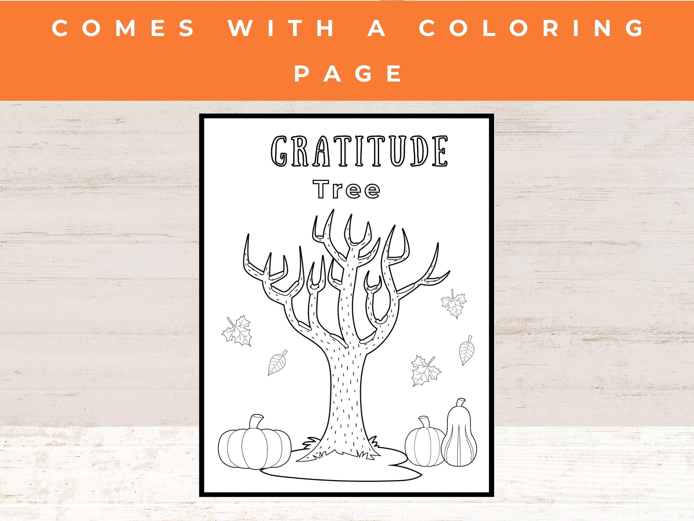 Gratitude Tree | Thankful Leaves | Printable Gratitude Tree ...