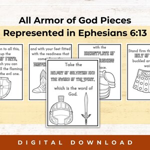 Armor of God Coloring Pages | Armor of God Printable | Sunday School ...
