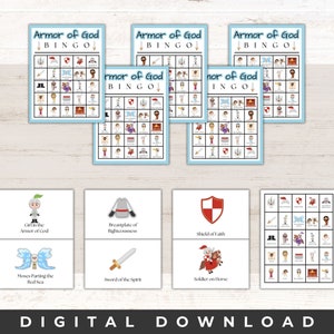 Armor of God Bingo Game: Sunday School Activity (printable) - Etsy