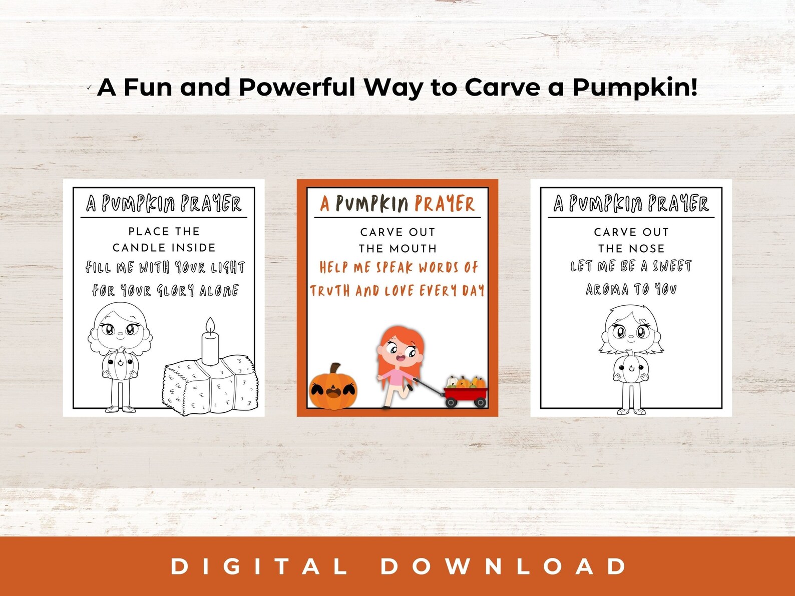 Pumpkin Prayer | Pumpkin Prayer Coloring | Pumpkin Carving | Religious ...