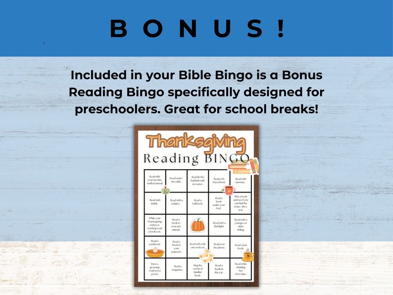 Bible Story Bingo: 30 Unique Cards (PDF Download) - Etsy