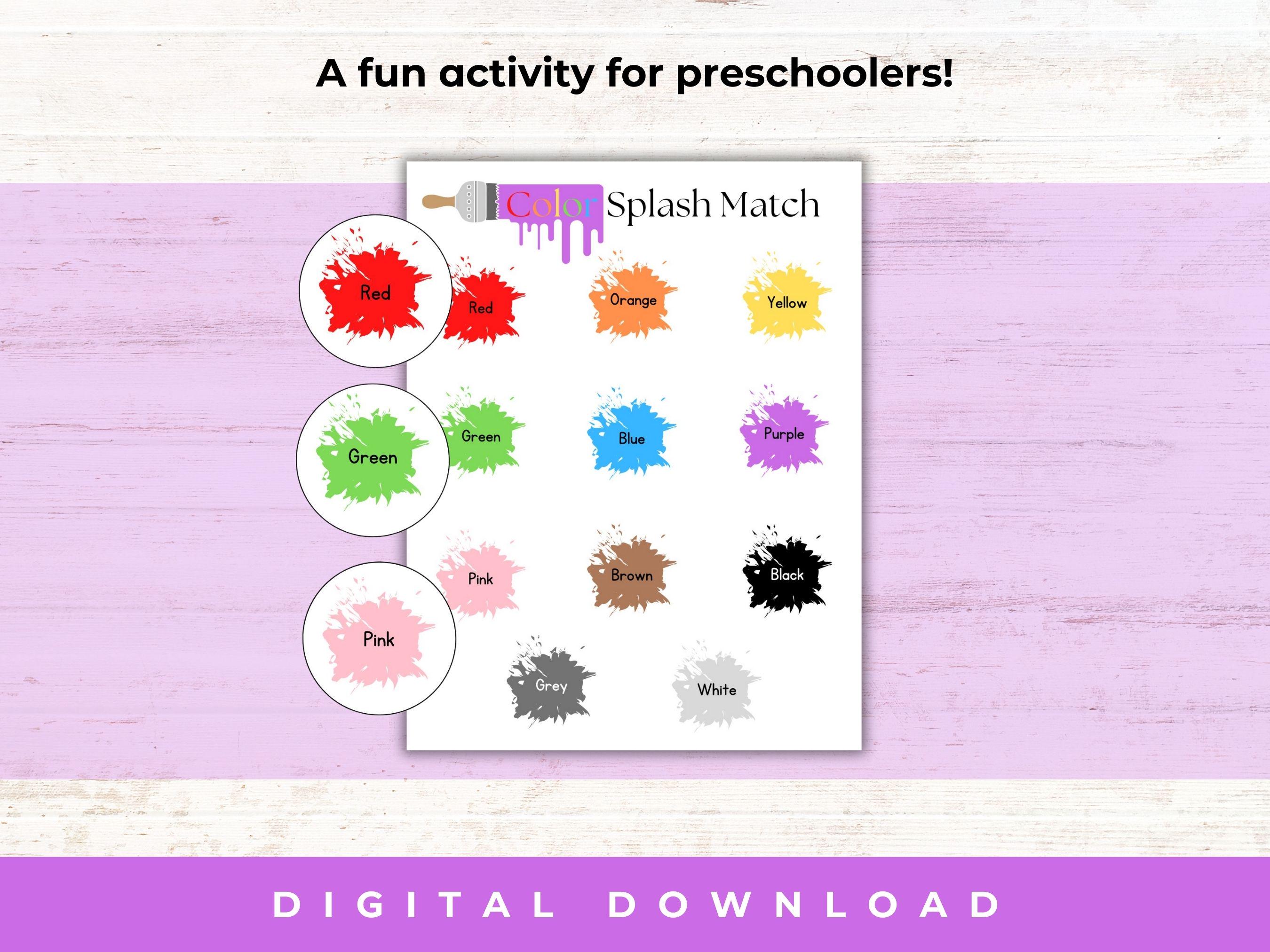 Match the Colors | Preschool Printable | Color Matching Activity ...