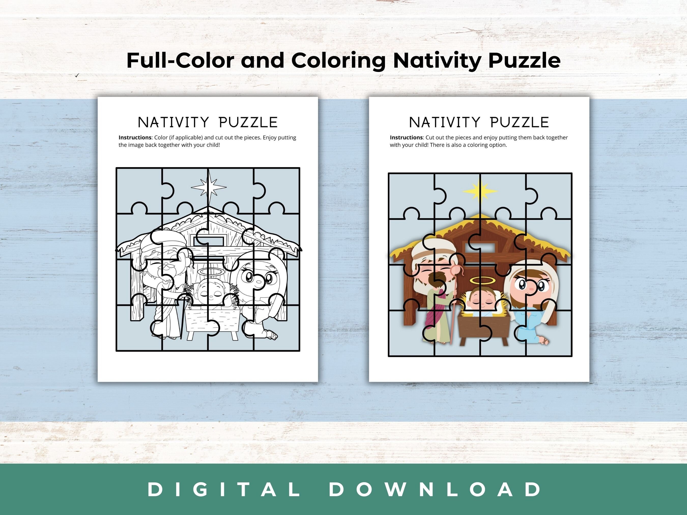 Christian Christmas Coloring Pages Christmas Nativity Bible Story ...