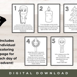 Printable Advent Calendar | Coloring Advent Calendar | Christmas ...