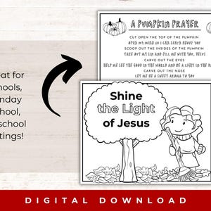 Christian Halloween Coloring Pages: Bible Verse Fall Printables (PDF ...