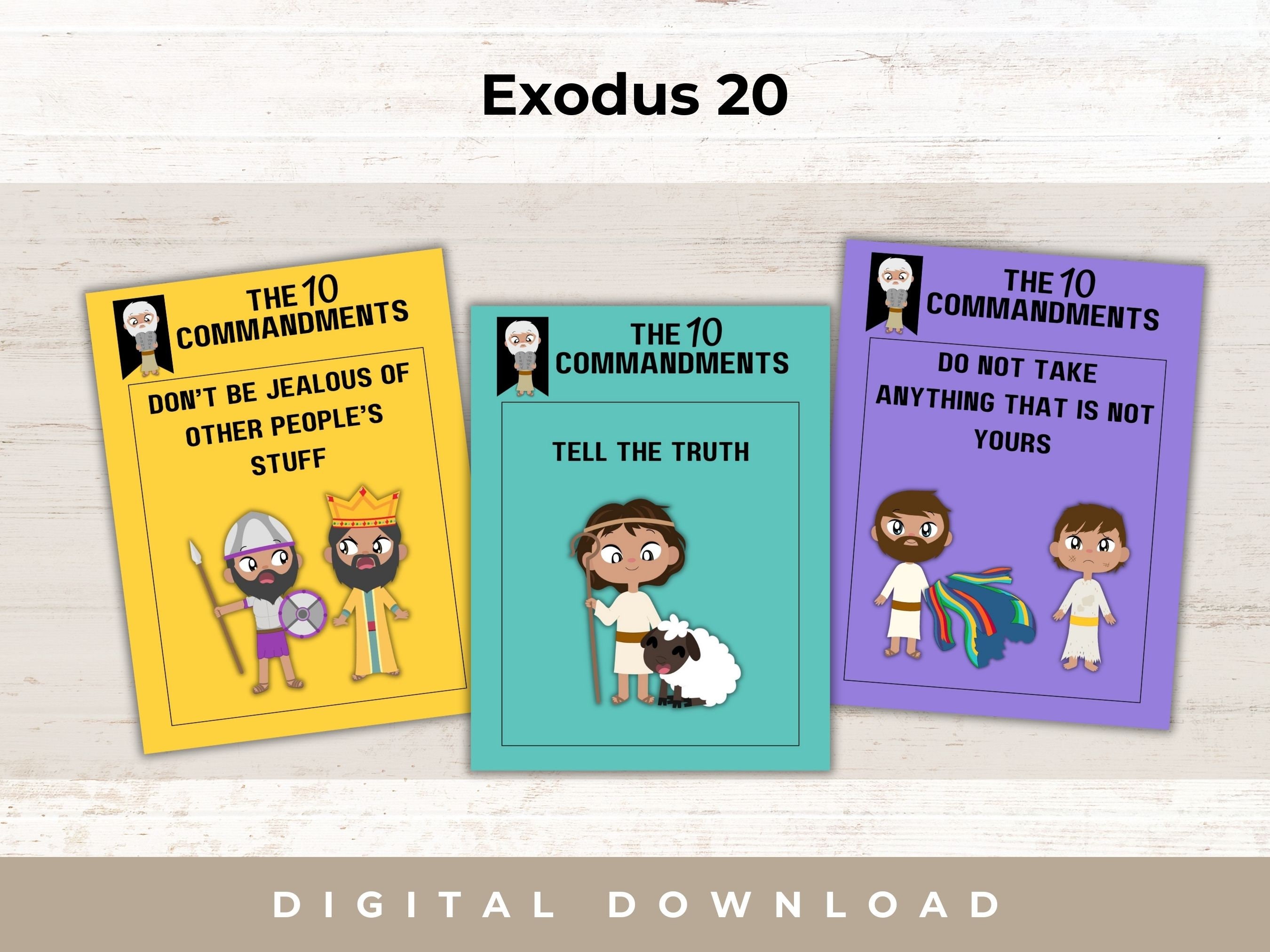 10 Commandments Coloring Pages Bible Activities sunday School Craft ...