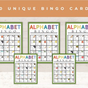 Alphabet Bingo | Picture Alphabet Bingo | Preschool Game | ABC ...