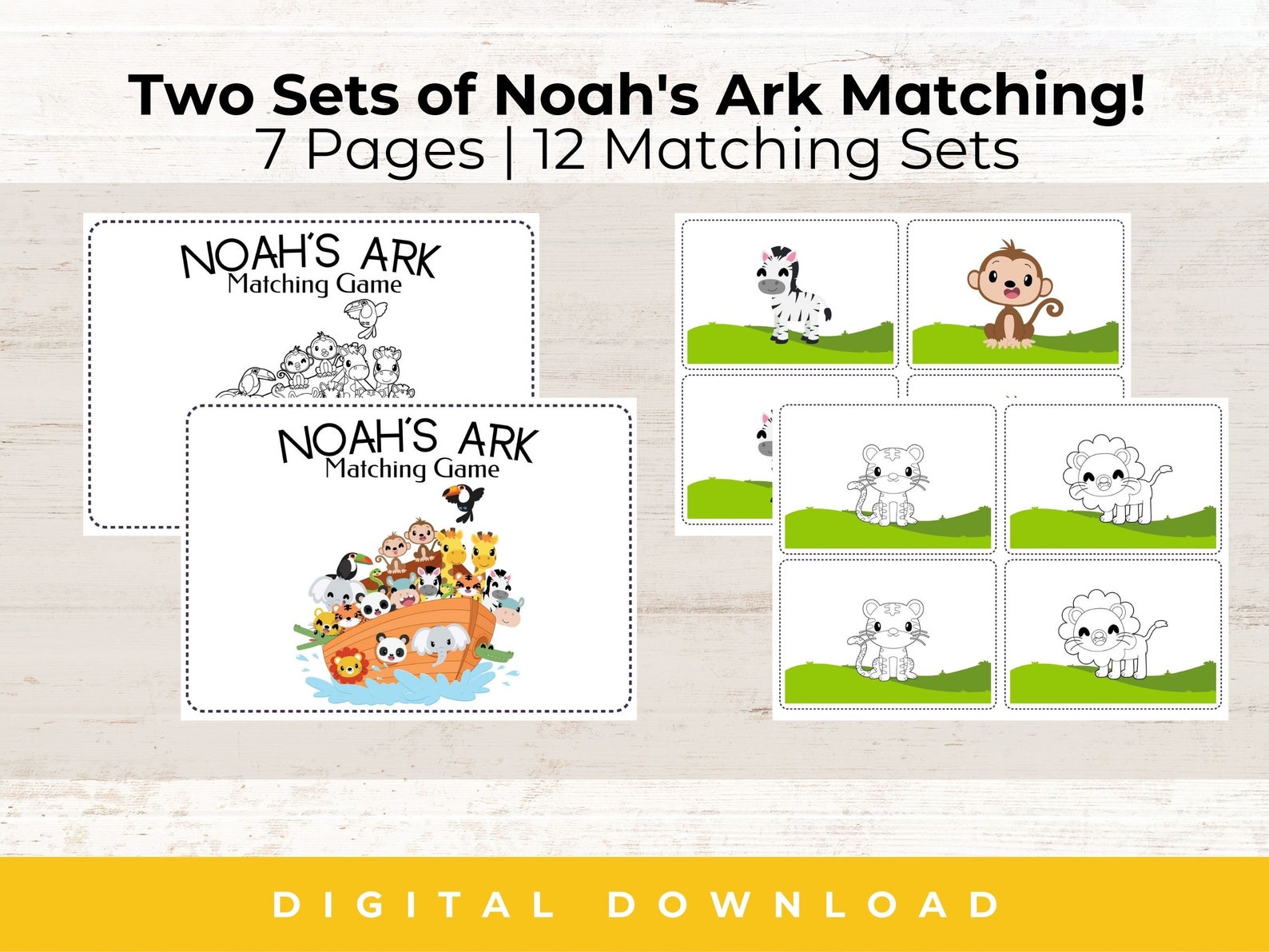 Noah's Ark Bible Story Activities | Noah's Ark Printables | Noah's Ark ...