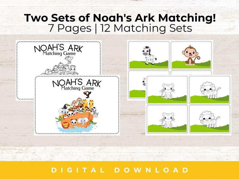 Noah's Ark Bible Story Activities | Noah's Ark Printables | Noah's Ark ...