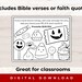 Christian Halloween Coloring Pages: Bible Verse Fall Printables (PDF ...