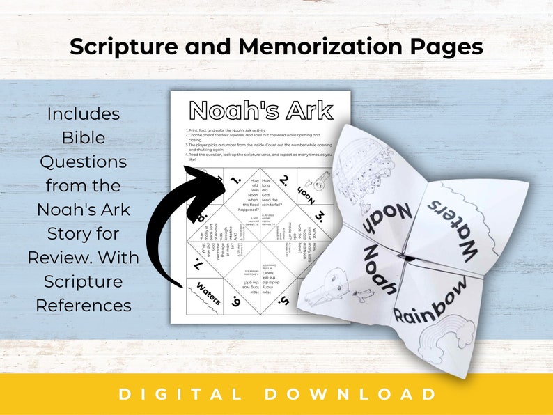 Noah's Ark Bible Story Activities | Noah's Ark Printables | Noah's Ark ...