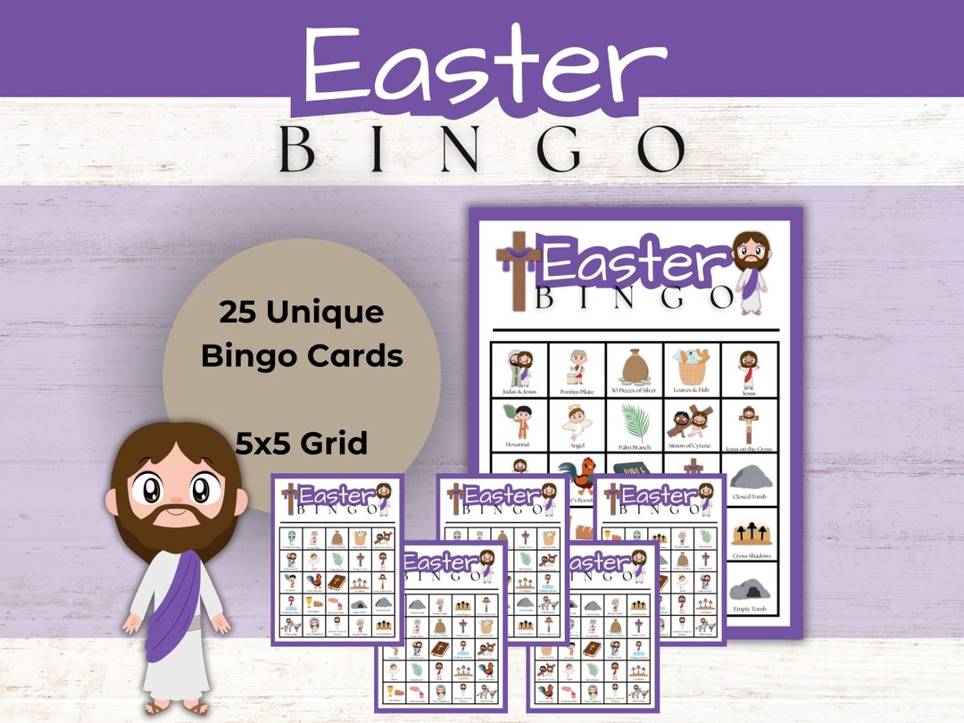 Easter Bingo | Easter Printable Bingo | Religious Easter Bingo ...