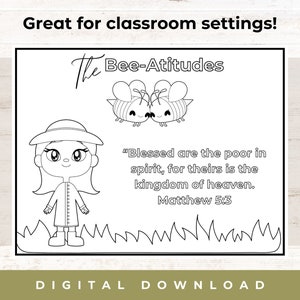Beatitudes Kids Activity | Coloring Pages | Printable Bible Verse Game ...