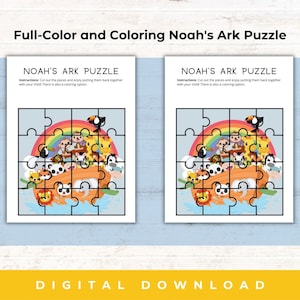 Noah's Ark Printables: Bible Story Activities (PDF Download) - Etsy