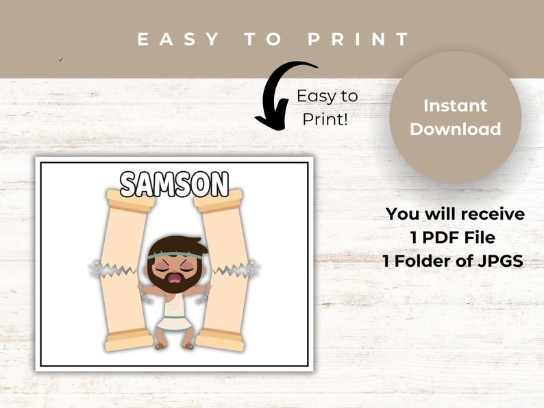 Samson and Delilah | Coloring Pages | Samson Craft | Bible Story Crafts ...