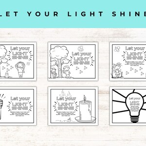 Let Your Light Shine Coloring Page | Matthew 5:16 | Sunday School ...