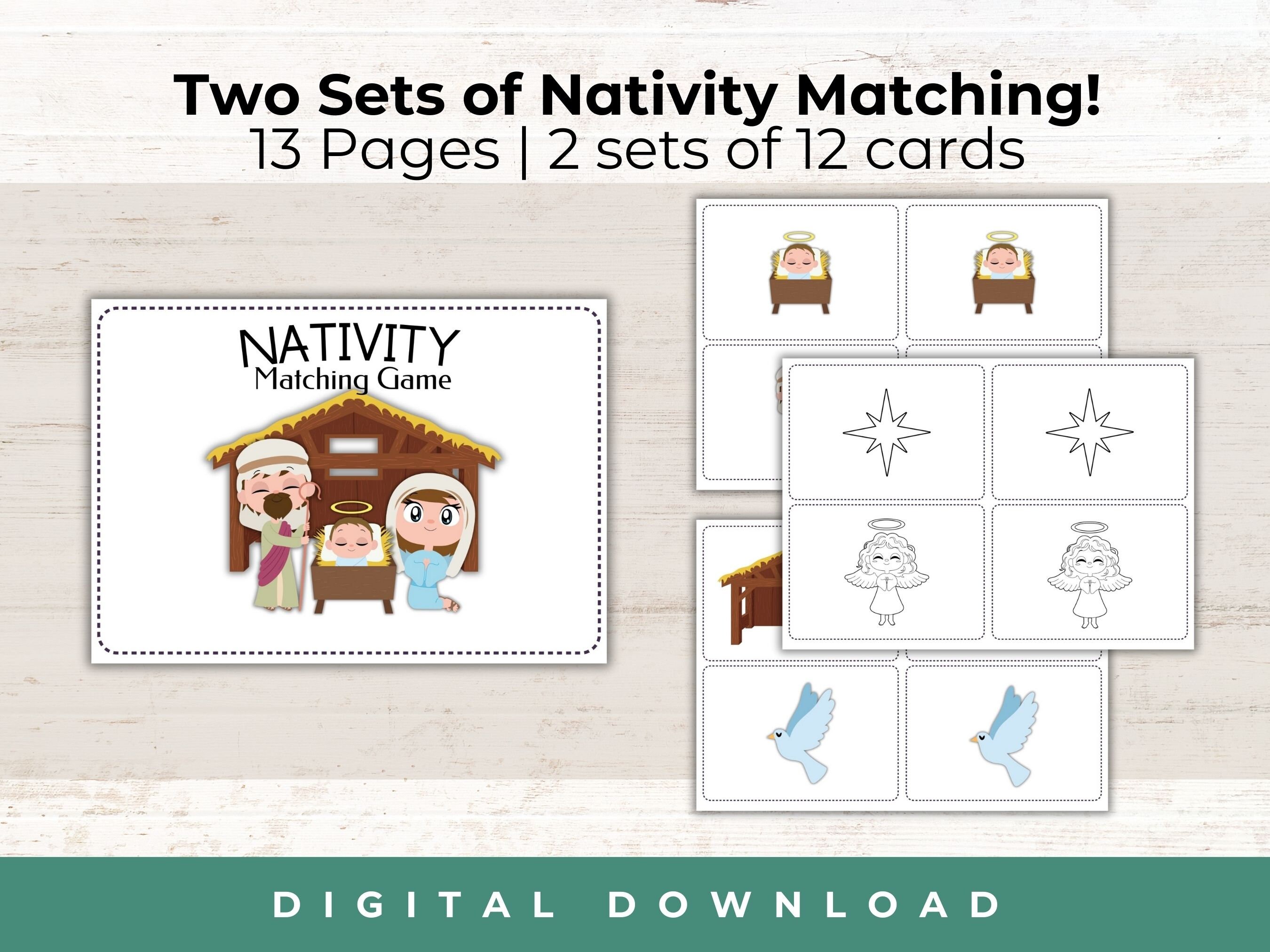 Christian Christmas Coloring Pages | Christmas Nativity Bible Story ...