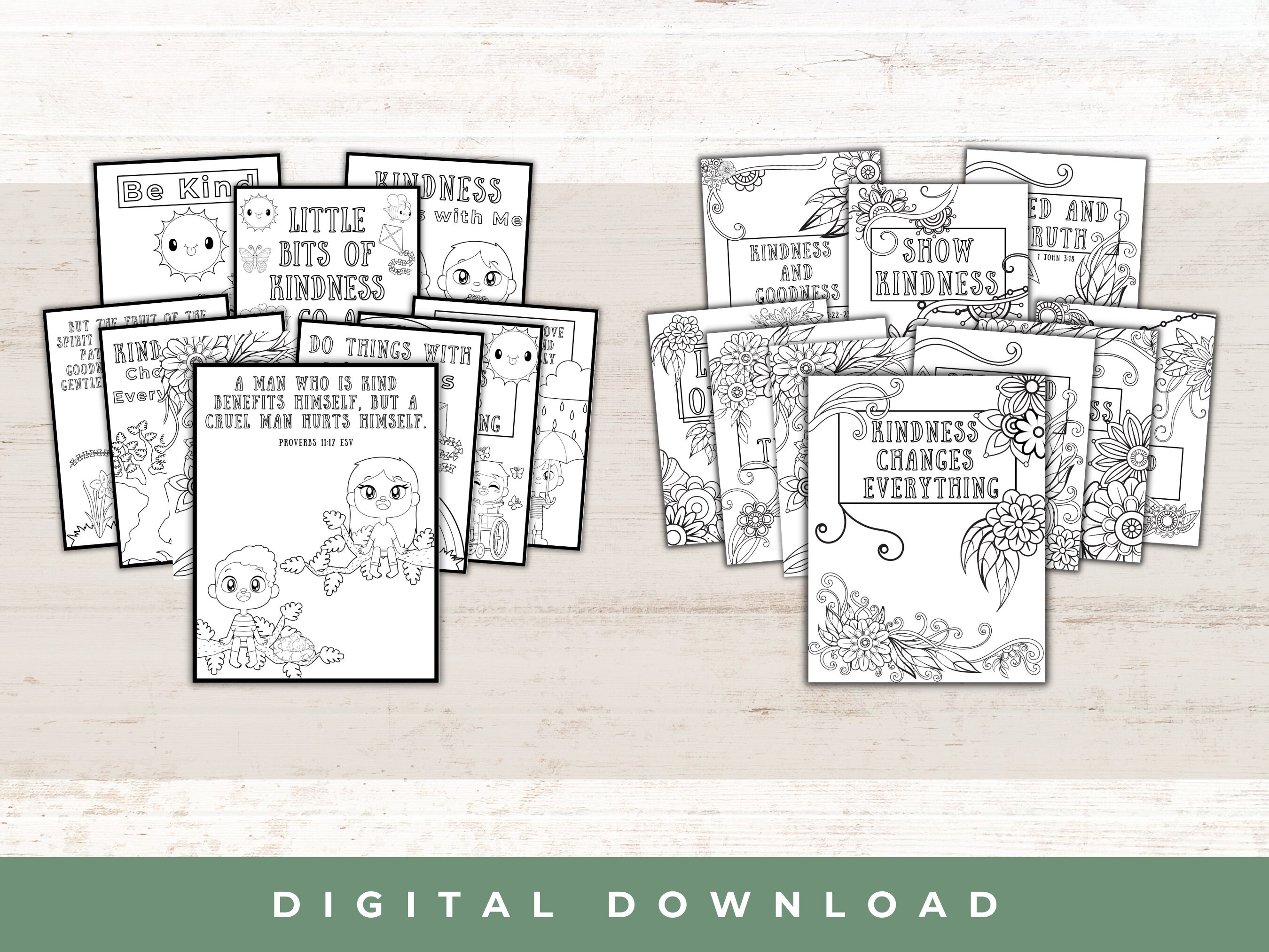 Kindness Coloring Pages Printable Kindness Activity Kindness Craft ...
