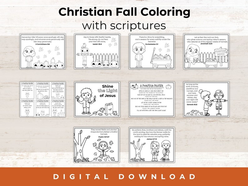 Christian Fall Coloring Pages | Christian Halloween Coloring Pages ...