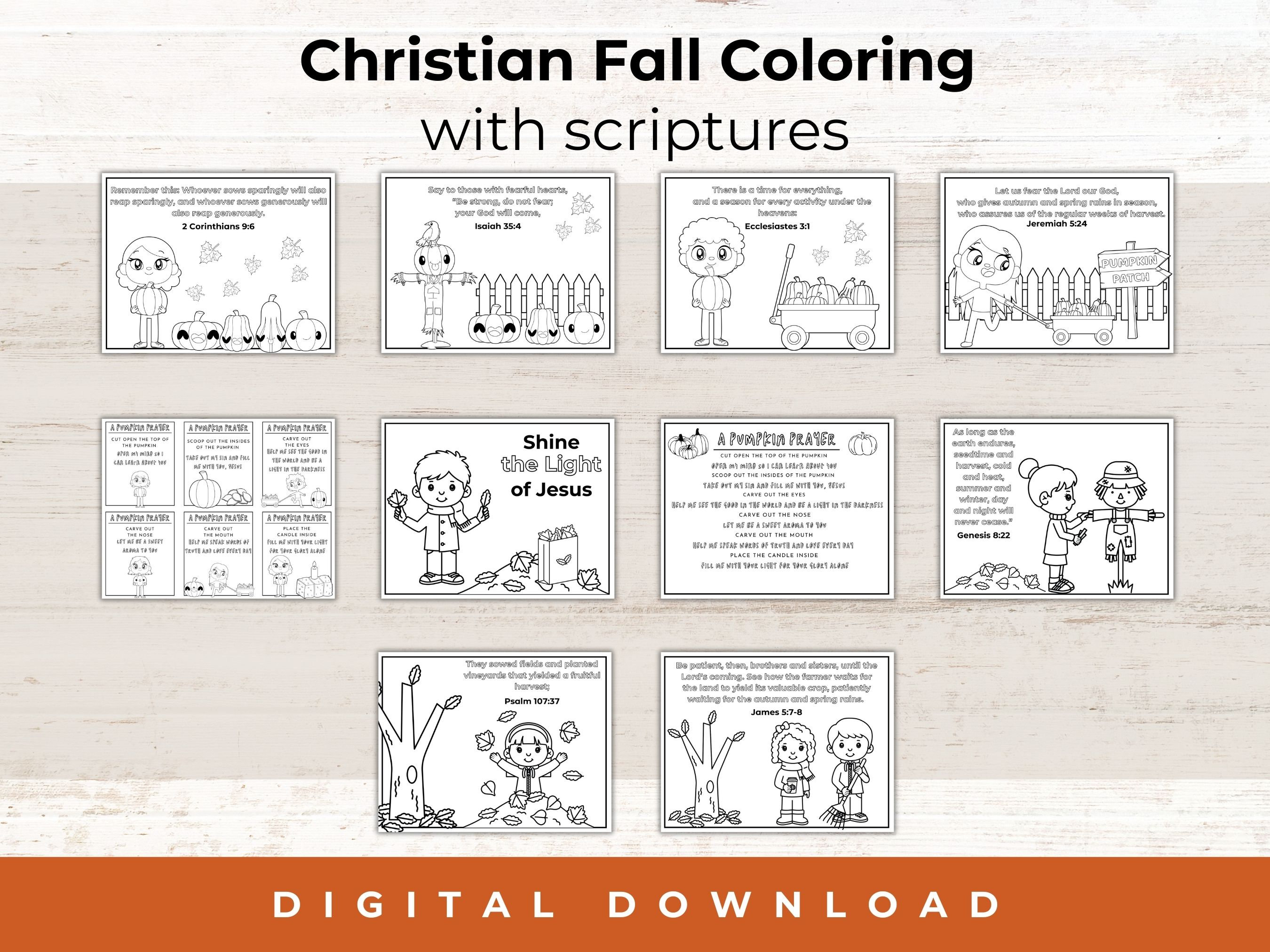 Christian Fall Coloring Pages | Christian Halloween Coloring Pages ...