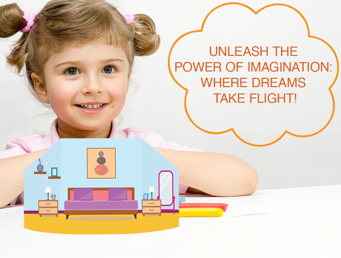 Paper Dollhouse, Background Scenes, Printable Activity Sheets, Cut and ...